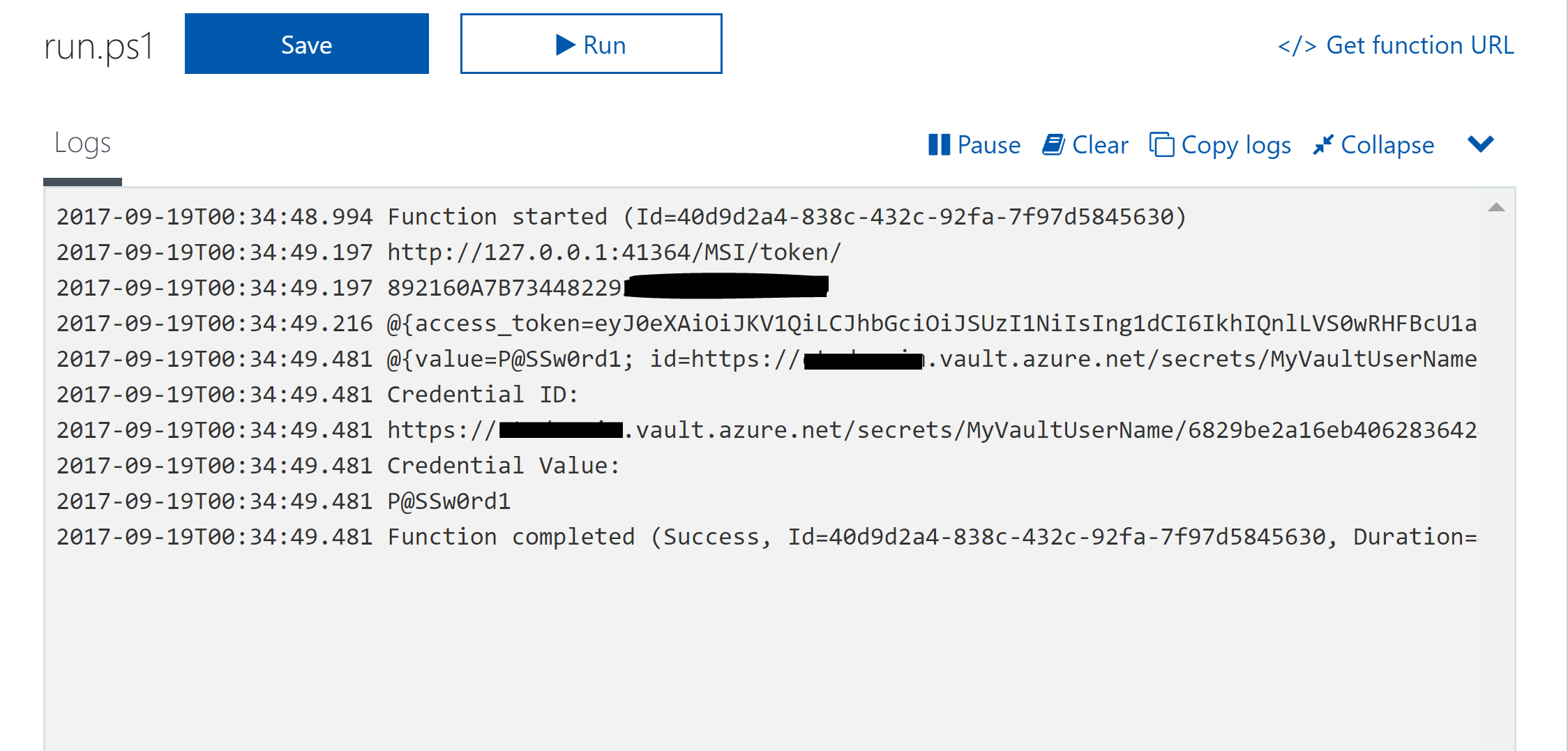 Enabling And Using Managed Service Identity To Access An Azure Key